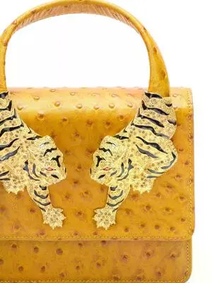 Roberto Cavalli Tote Bag With Tiger Appliqués