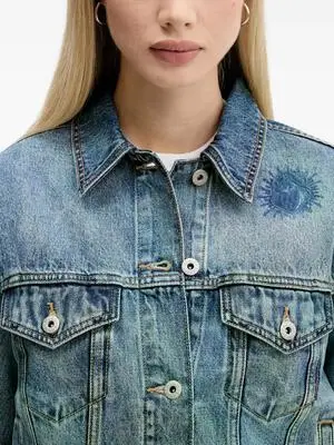 Hugo Embroidered-motif Denim Jacket