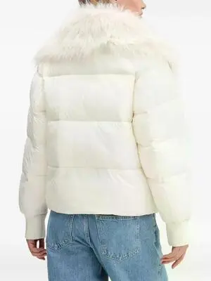 Hugo Boss Fur-collar Puffer Jacket - White