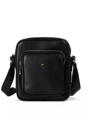 DOUCAL'S Palmellato Leather Crossbody Bag - Black