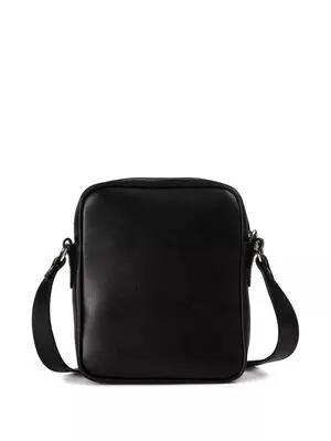 DOUCAL'S Palmellato Leather Crossbody Bag - Black