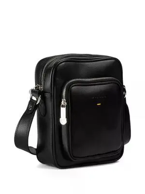 DOUCAL'S Palmellato Leather Crossbody Bag - Black