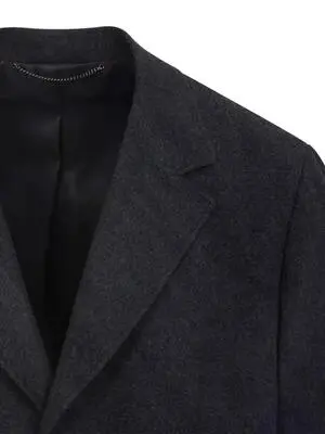 Canali Buttoned Wool Coat