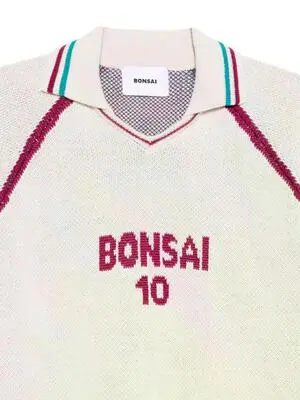 BONSAI Diamond-pattern Polo Jumper