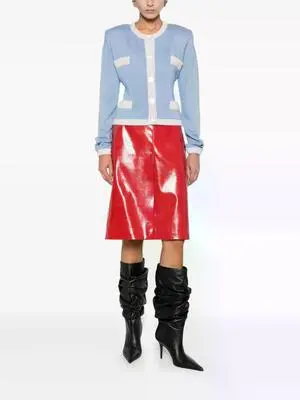 MSGM Fitted High-waisted Skirt