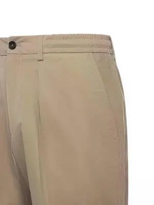 BE ABLE Pleated Cotton Shorts - Neutrals