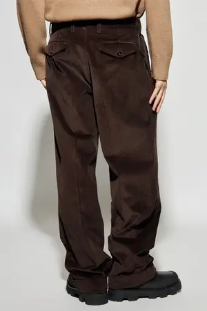 Burberry Corduroy Pleated Trousers