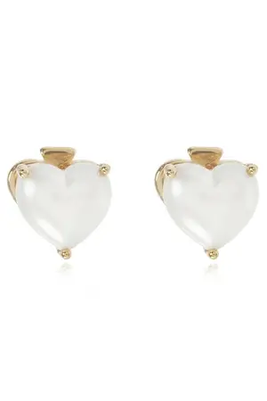 Kate Spade New York Heart Shaped Stud Earrings - Gold