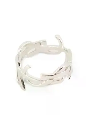 Saint Laurent Twist Ring - Silver