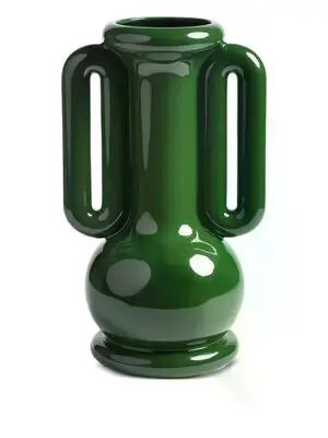 &K AMSTERDAM Amfora Side-handles Vase - Green