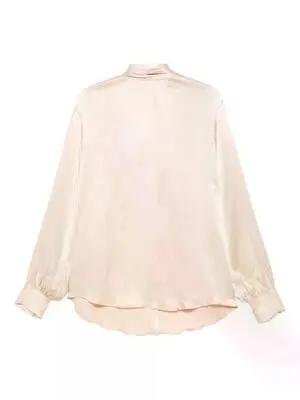 SOLOTRE Satin-finish Button-down Shirt