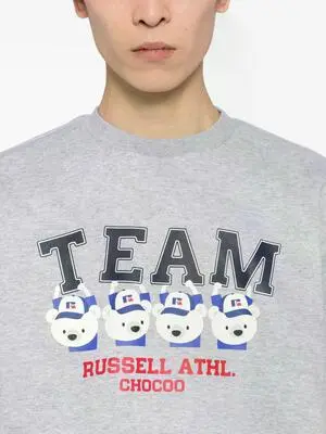 CHOCOOLATE X Russell Athletic Graphic-print Sweatshirt - Grey