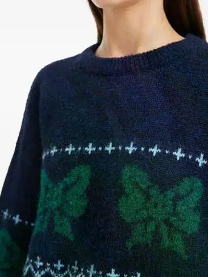 MINI CREAM Intarsia Knit Sweater