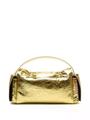 Acne Studios Leather Shoulder Bag With Drawstring Closure