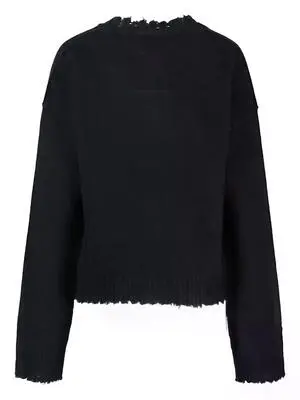 UMA WANG Frayed Cashmere Sweater