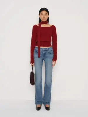 REFORMATION Jade Low Rise Slim Leg Jeans