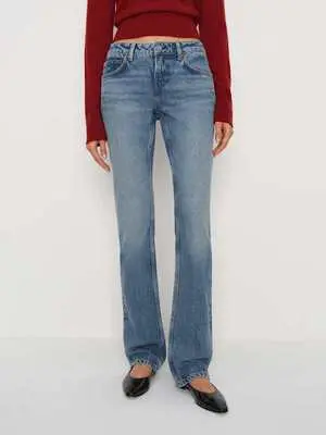REFORMATION Jade Low Rise Slim Leg Jeans