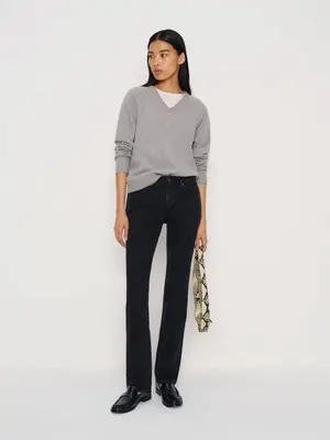 REFORMATION Jade Low Rise Slim Leg Jeans - Blue