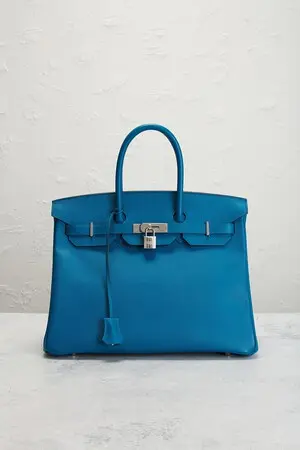 Hermès Epsom Birkin 35 Handbag - Bleu Izmir