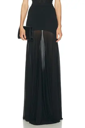 Atlein Long Godet Skirt