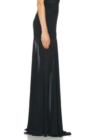 Atlein Long Godet Skirt