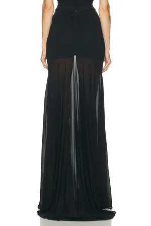 Atlein Long Godet Skirt