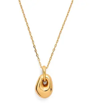 Anni Lu Plated Pebble Necklace - Gold