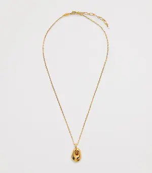 Anni Lu Plated Pebble Necklace