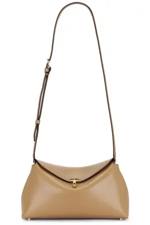 TOTEME T-lock Leather Clutch