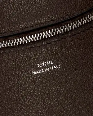 TOTEME Bevel Grained Leather Tote Bag - Pepper