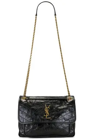 Saint Laurent Medium Niki Chain Bag - Nero