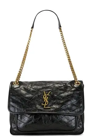 Saint Laurent Medium Niki Chain Bag - Nero