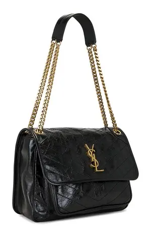Saint Laurent Medium Niki Chain Bag - Nero