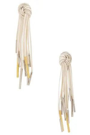 Dries Van Noten Dangle Earrings - Ecru