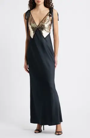 Loveshackfancy Sequined Evening Dresses