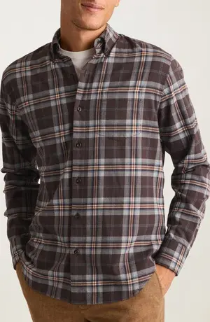 BONOBOS Lightweight Stretch Flannel Button-down Shirt