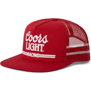 Brixton Coors Light Racing Netplus® Trucker Cap - Coors Red/white