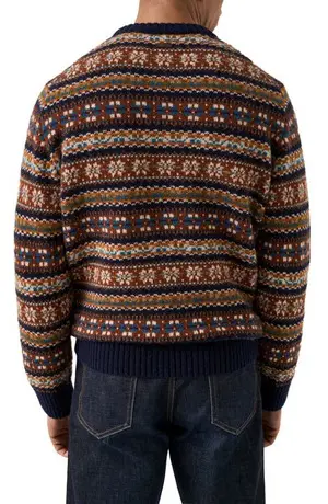 Eton Fair Isle Wool Sweater