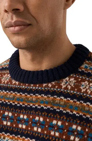 Eton Fair Isle Wool Sweater