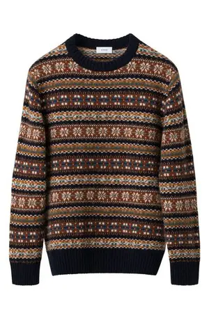 Eton Fair Isle Wool Sweater