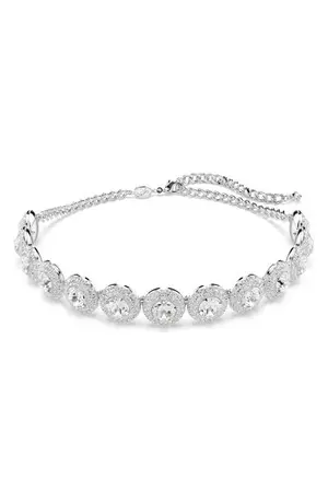 SWAROVSKI Una Angelic Crystal Choker Necklace - White/silver