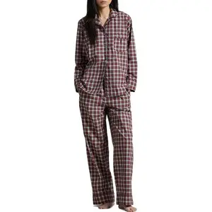 Polo Ralph Lauren Madison Plaid Cotton Pajamas - Winter Berry Tart