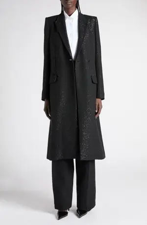 TOM FORD Sequin Embellished Double-breasted Coat