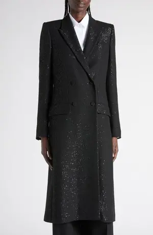 TOM FORD Sequin Embellished Double-breasted Coat