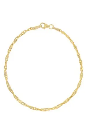 Bony Levy 14k Gold Twisted Chain Bracelet - 14k Yellow Gold