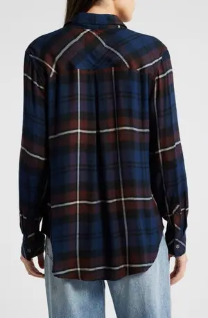 Rails Hunter Plaid Button-up Shirt - Chestnut Birch Navy