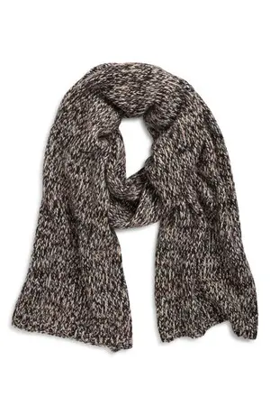 Vince Chunky Marl Scarf - Grey Camel