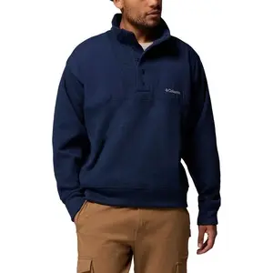 Columbia Relaxed Fit Half Snap Pullover - Collegiate Navy Heather 464