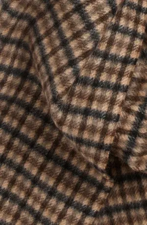 Vince Double Face Check Wool & Cashmere Scarf