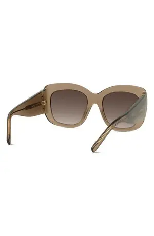 Givenchy 53mm Gradient Butterfly Sunglasses